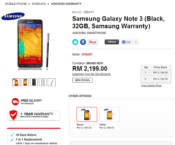 Samsung Galaxy Note 3 Price Archives | SoyaCincau.com